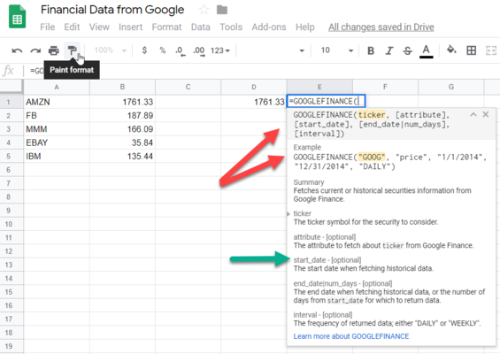 Analyzing Company Financial Data Using Google Sheets | Financial ...
